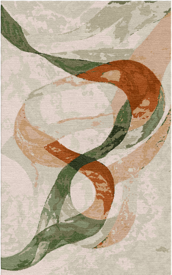 Creeping jenny Hand Knotted Carpet - New Zealand Wool, Bamboo Silk ...